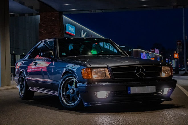 Body Kit Front Rear Lip And Side Skirts (Fits W126 C126 SEC Face lift ...